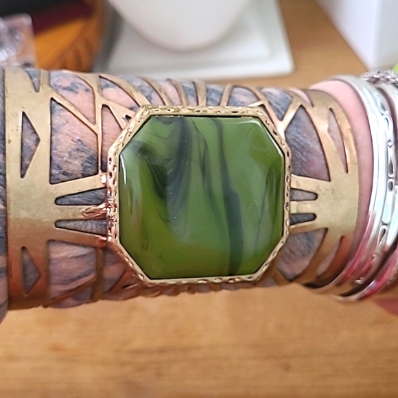 Vintage | Jewelry | Fabulous Vintage Mod Big Cuff Bracelet Cutout Retro ...